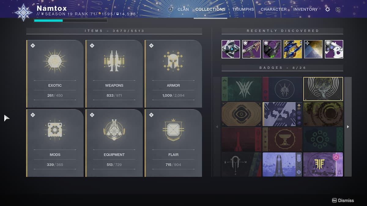 How do Collections work in Destiny 2? Answered - Gamepur