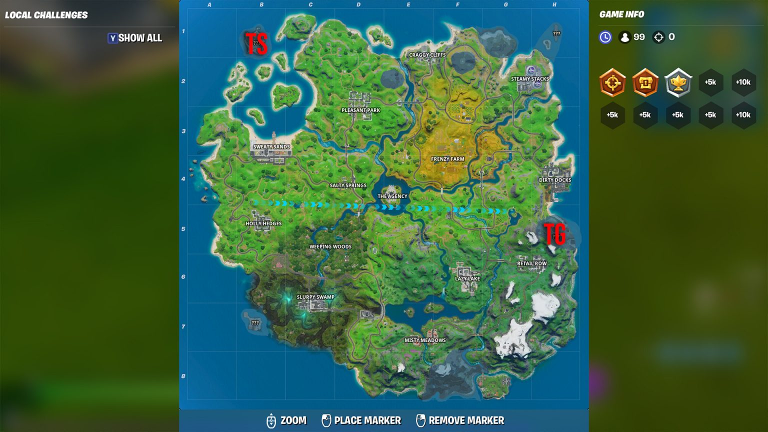 Where to search chests at the Grotto or the Shark in Fortnite Chapter 2 ...