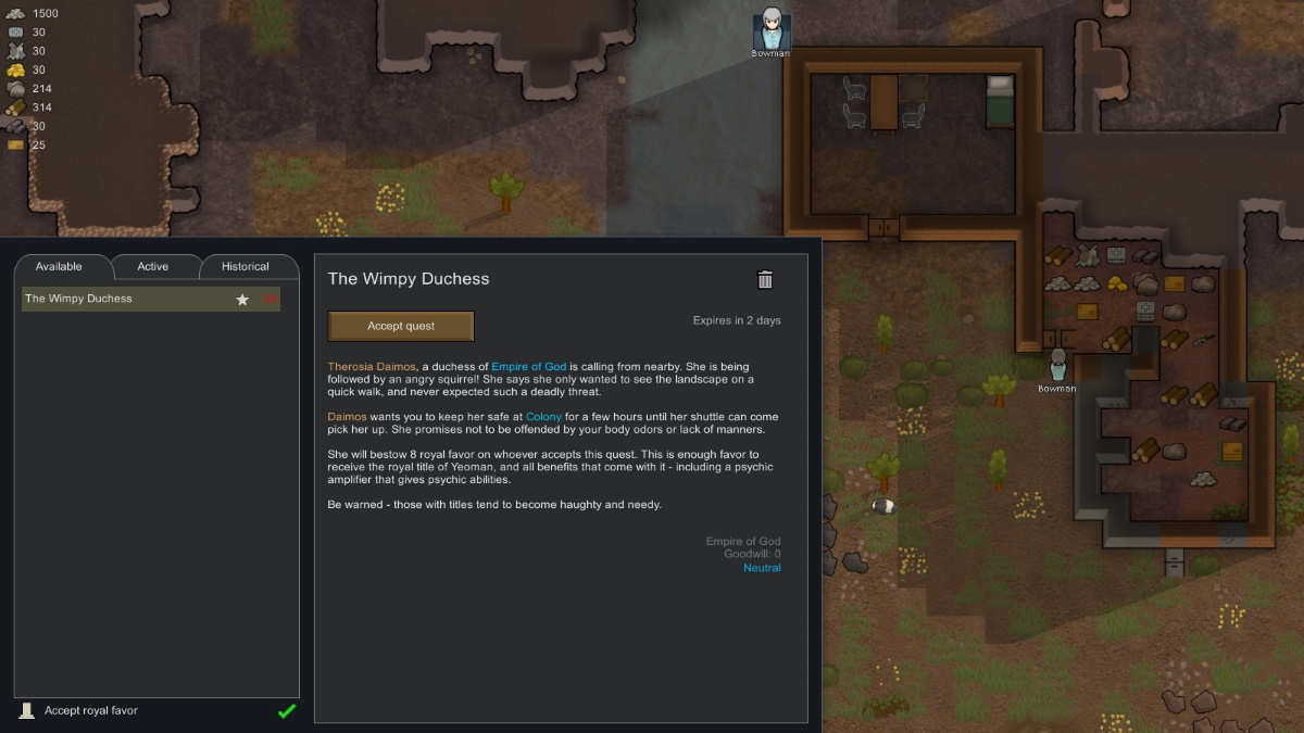 How to get royal titles in Rimworld Royalty - Gamepur