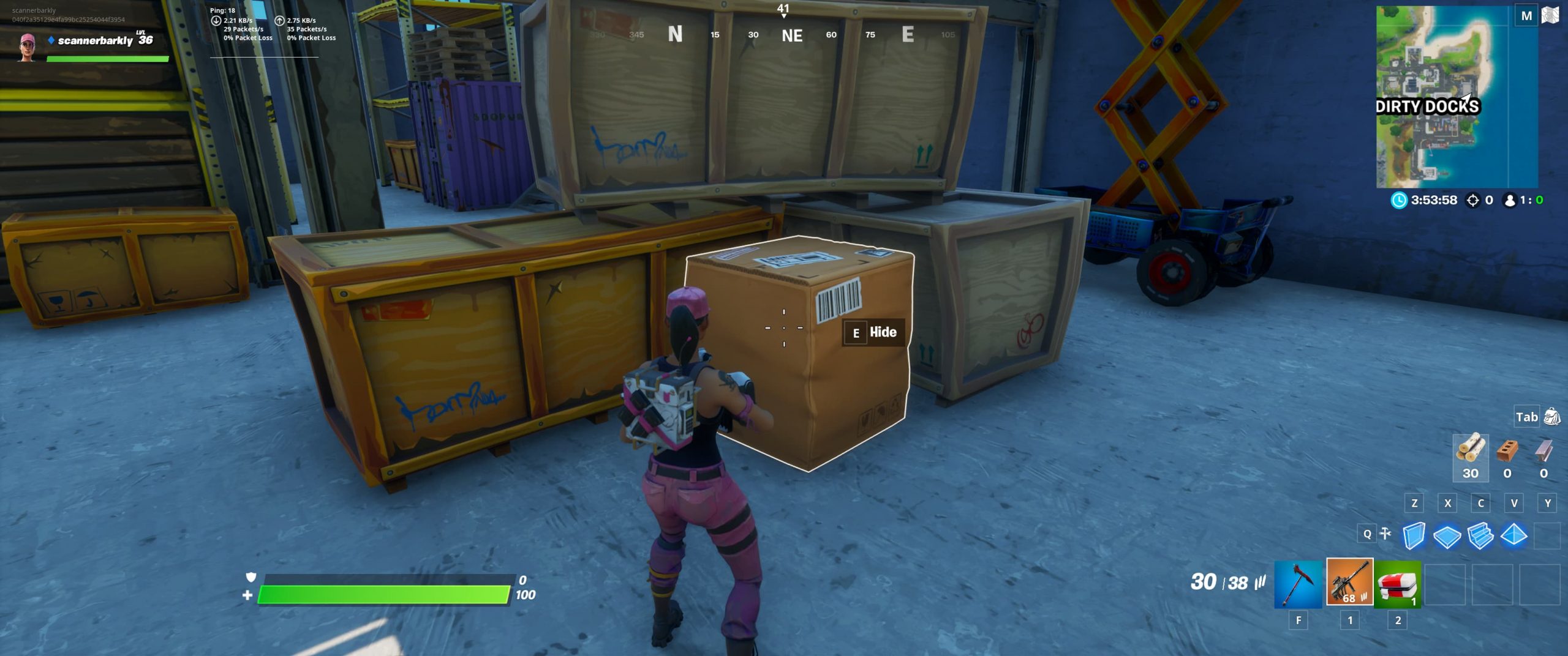 How to deal damage to players while using Creepin Cardboard in Fortnite ...