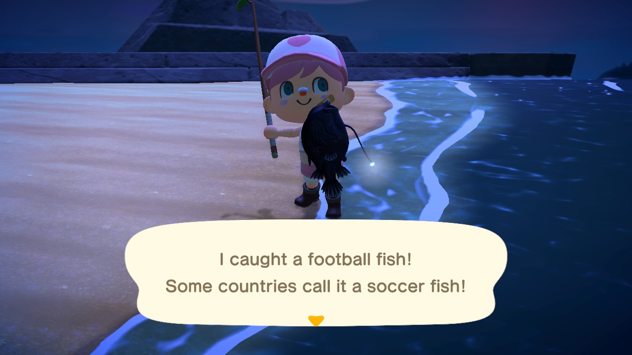 How to catch a football fish in Animal Crossing: New Horizons - Gamepur