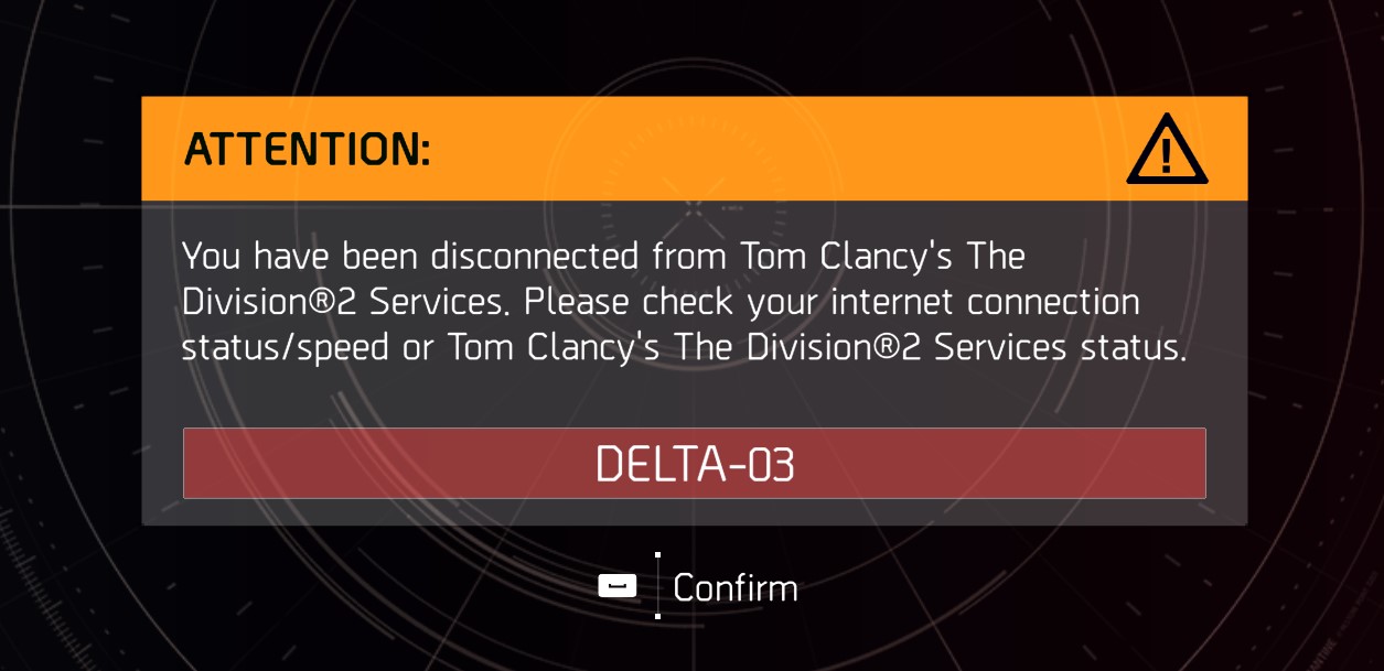 How to fix the Delta-03 error code in The Division 2 - Gamepur