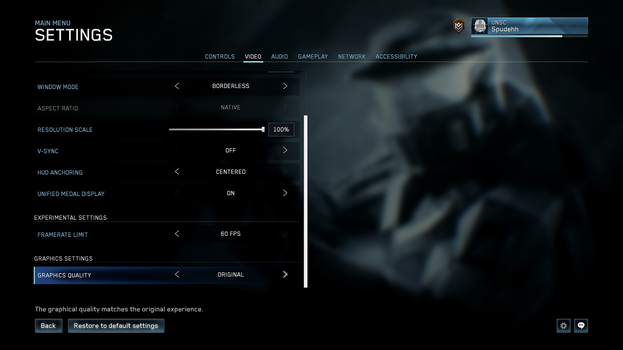 How to toggle between original and enhanced graphics settings on Halo ...