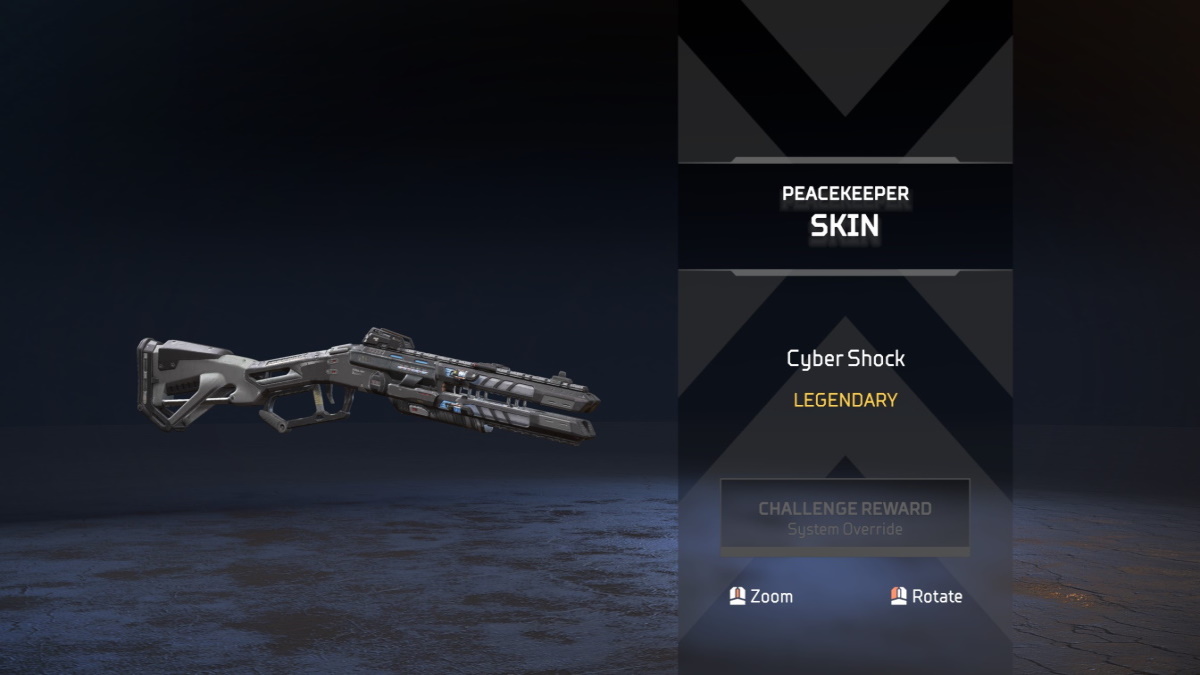 How to unlock the Legendary peacekeeper Cyber Shock weapon skin in Apex ...