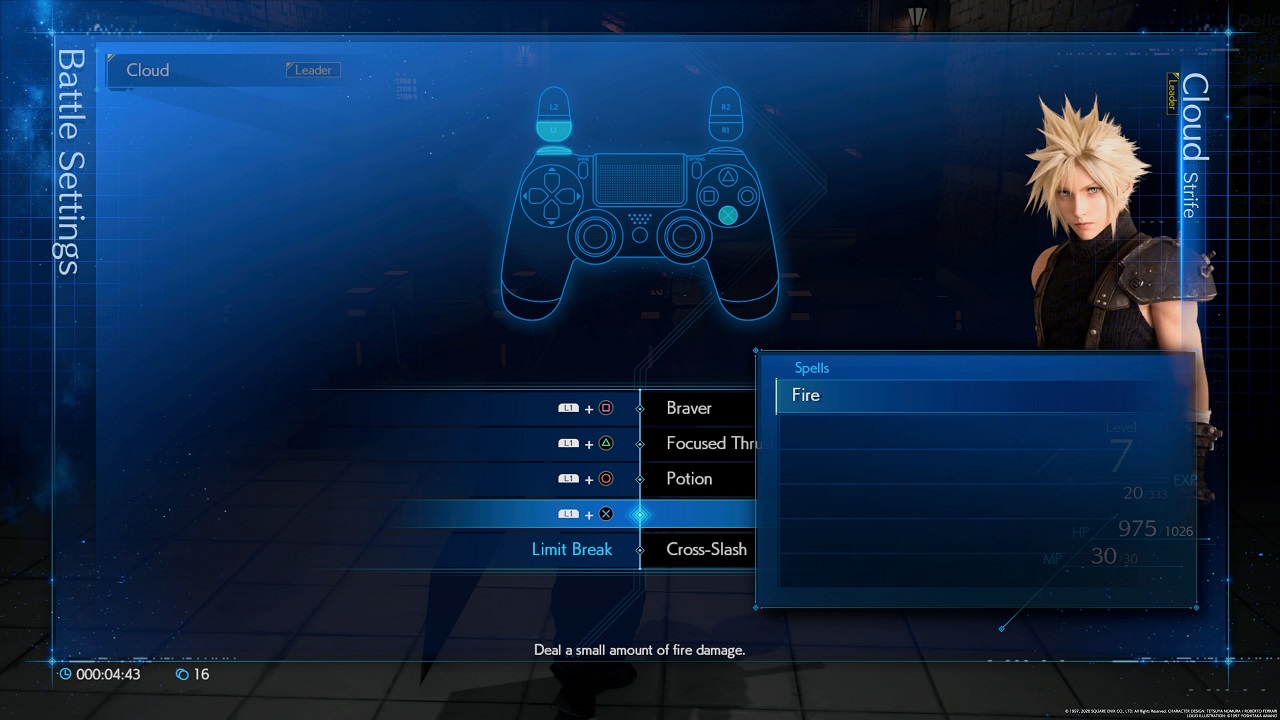 How to change attack shortcuts in Final Fantasy VII Remake - Gamepur