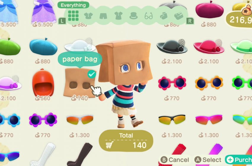 Paper bag hats are coming to Animal Crossing: New Horizons - Gamepur