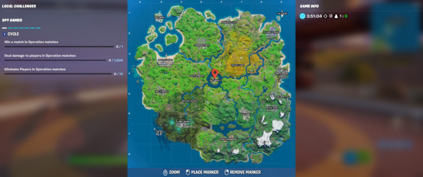 Where to swim over hatches at the Agency in Fortnite Chapter 2 Season 2 ...