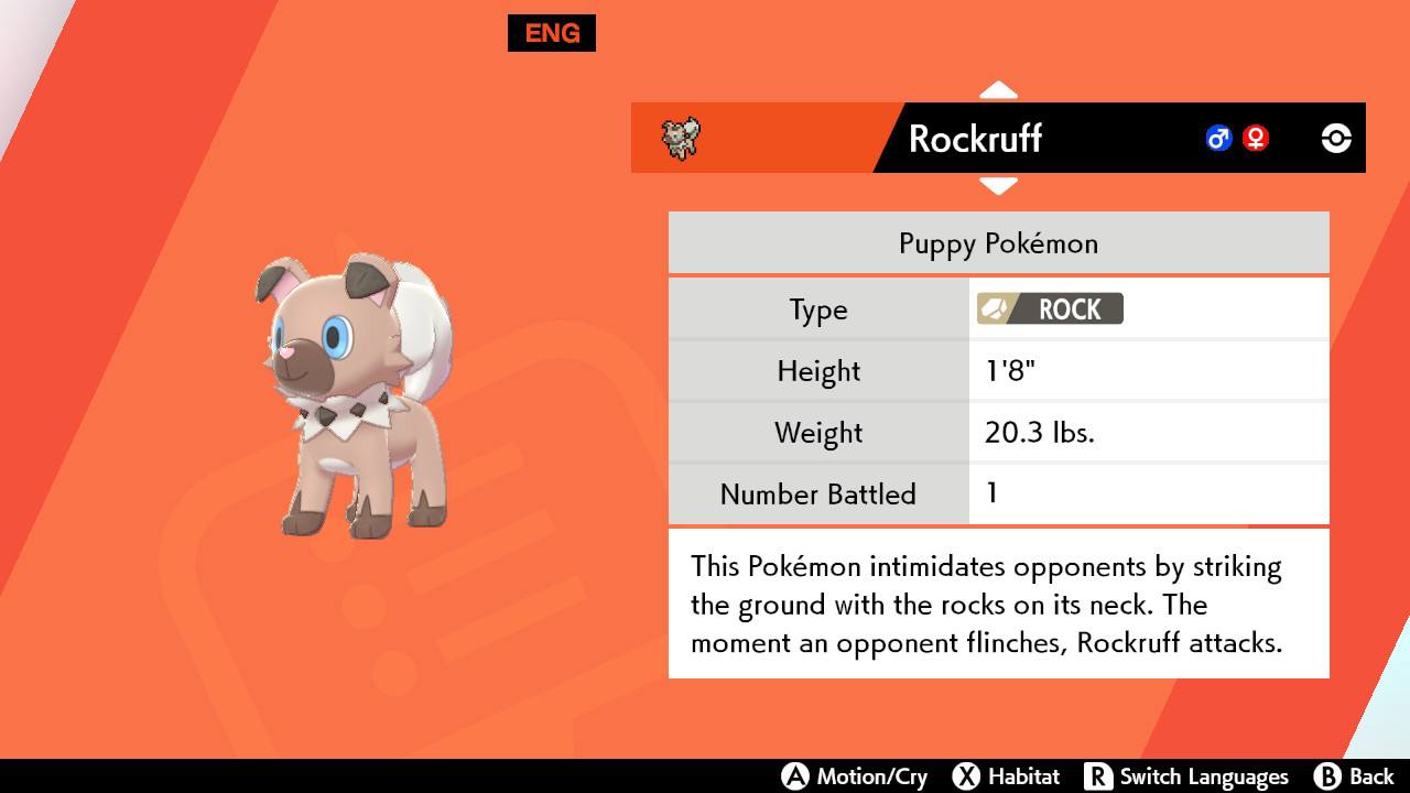 How to get Rockruff in The Isle of Armor for Pokémon Sword and Shield ...