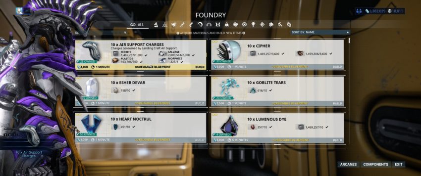 Warframe - Air Support Charges Guide - Gamepur