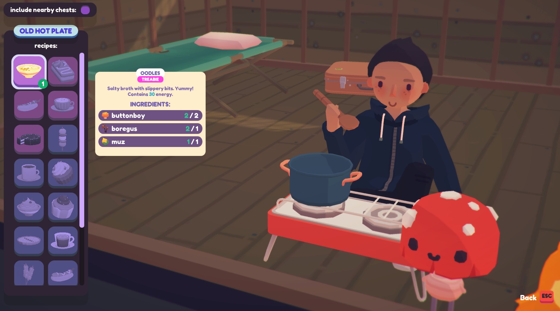 How does cooking work and where do you find recipes in Ooblets? - Gamepur