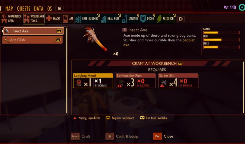 How to get a Level 2 Axe in Grounded - Gamepur