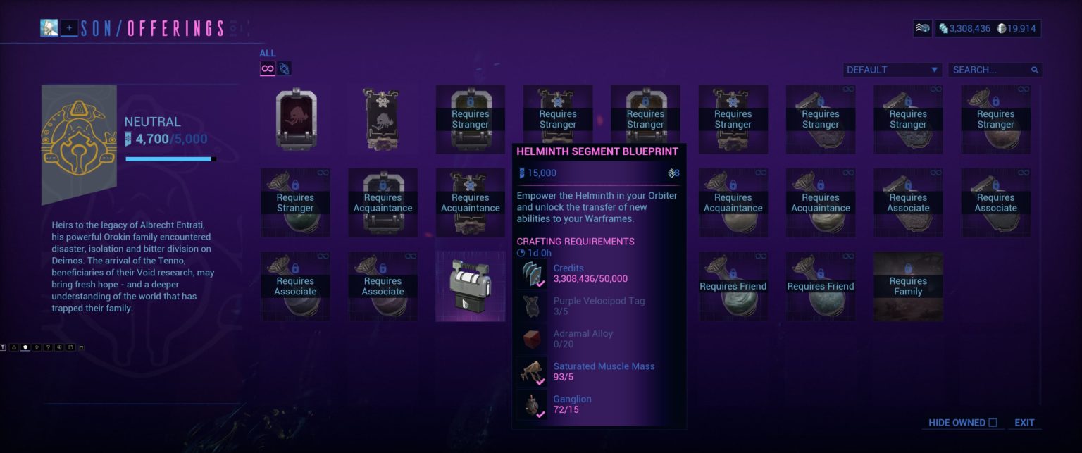 How to get access to the Helminth System in Warframe - Gamepur