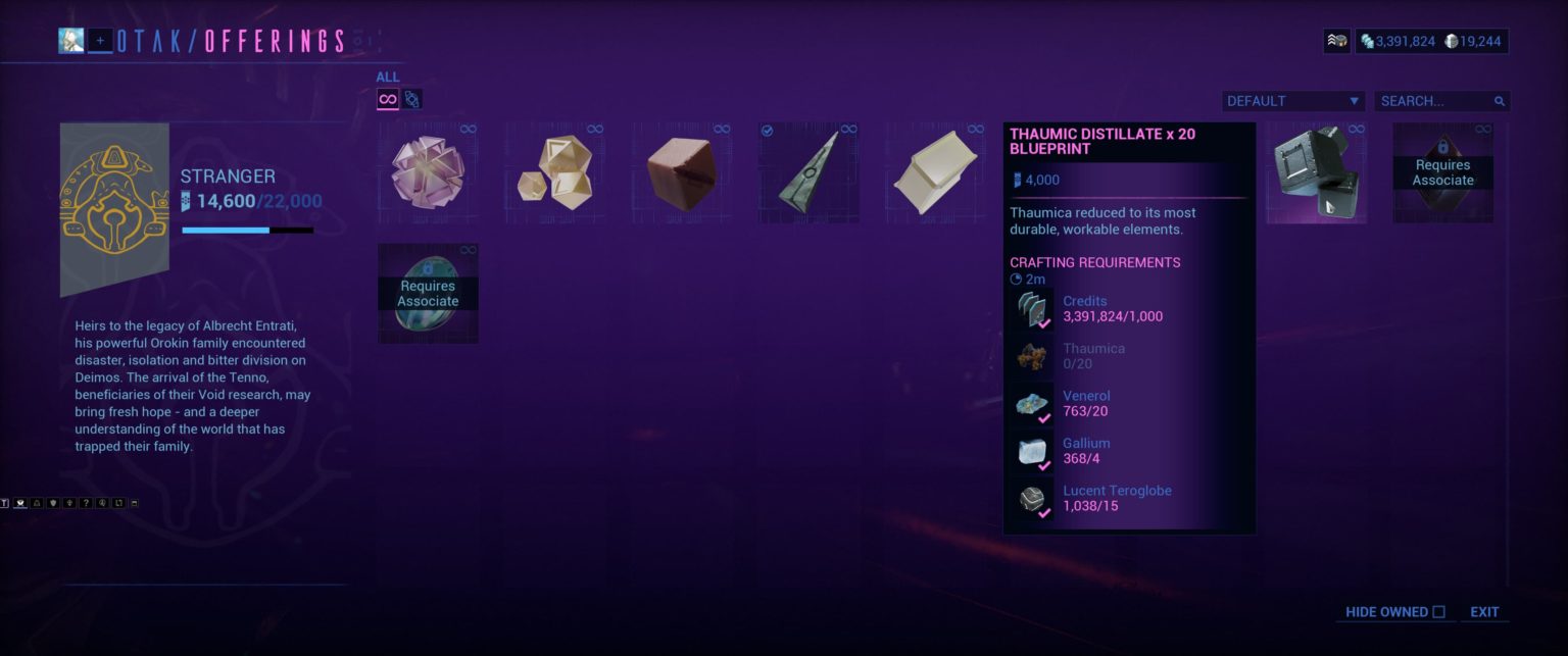 How to get Thaumic Distillate in Warframe - Gamepur