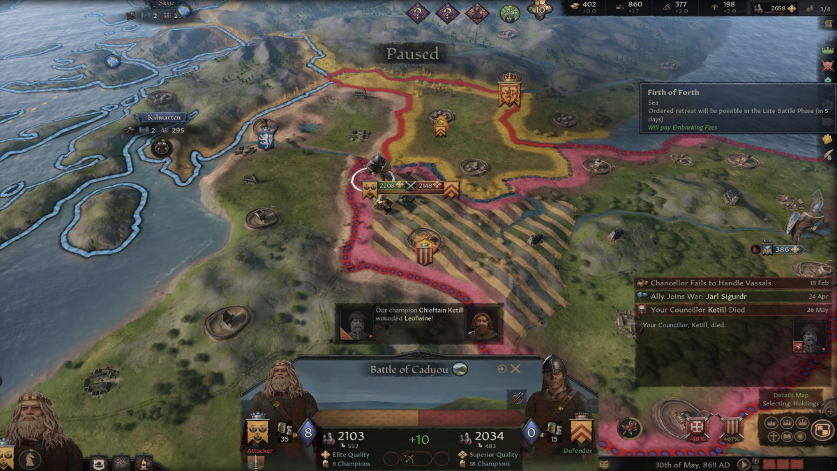 How to win a war and increase your War Score in Crusader Kings 3 - Gamepur