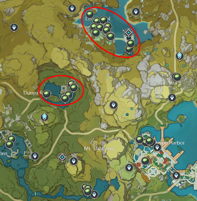 Best Places To Farm Lotus Head In Genshin Impact - Lotus Head Locations