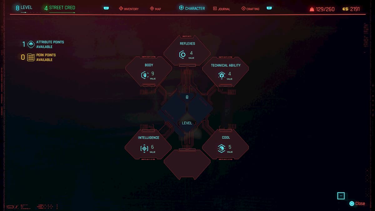 How attributes and perk trees work in Cyberpunk 2077 - Gamepur