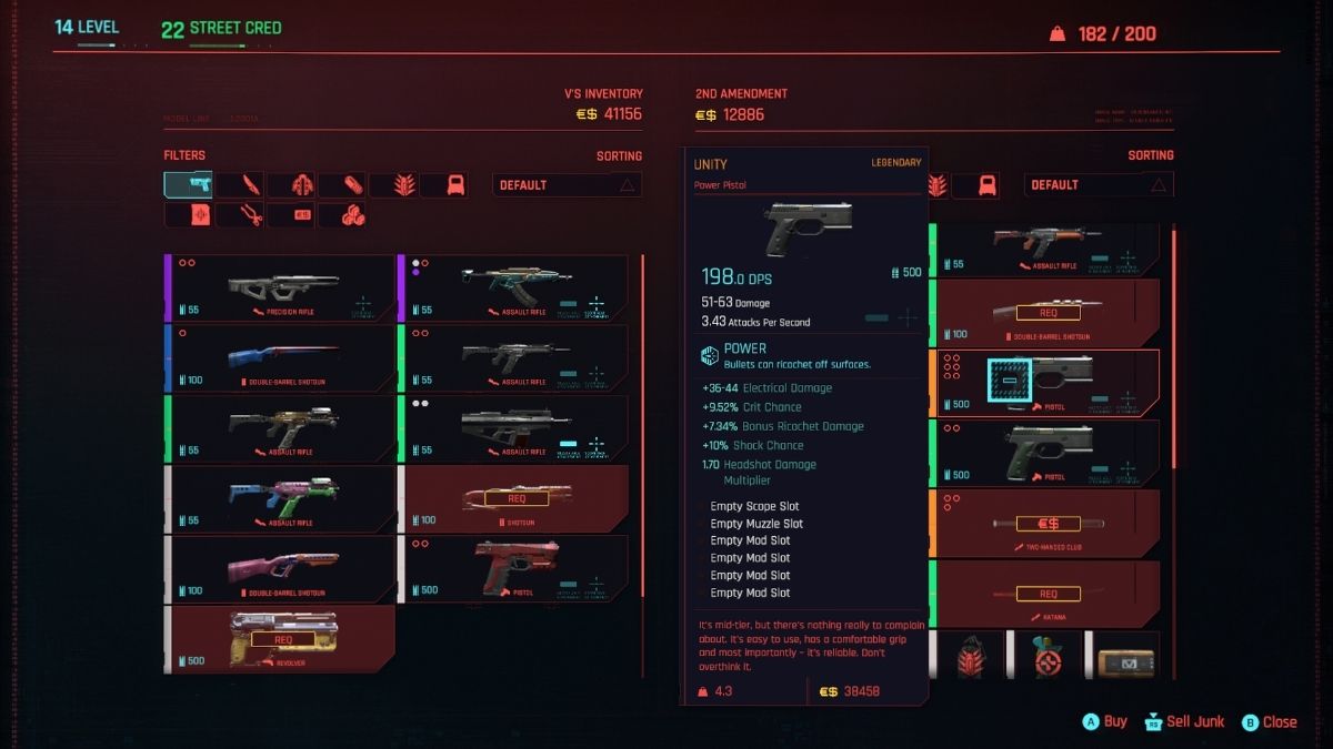 Every Legendary weapon and their location in Cyberpunk 2077 - Gamepur