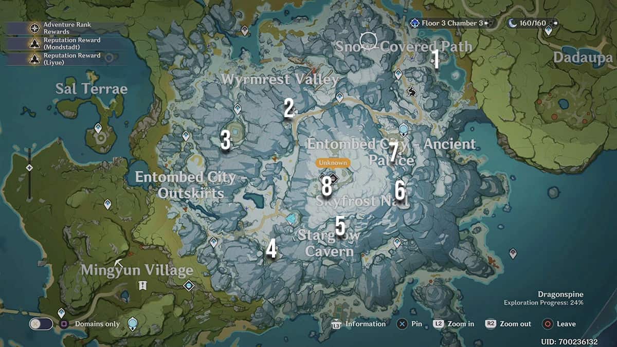 Genshin Impact: All Stone Tablet Locations in Dragonspine - Gamepur