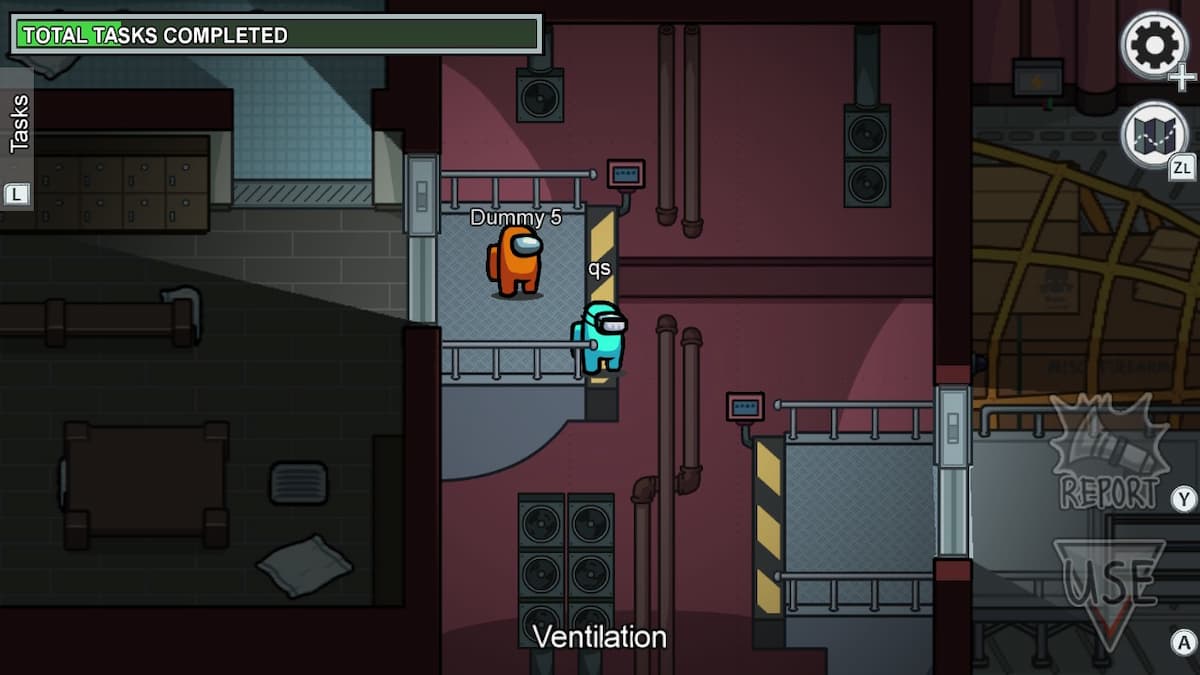 How to complete the Start Fans task in Ventilation on Airship in Among ...