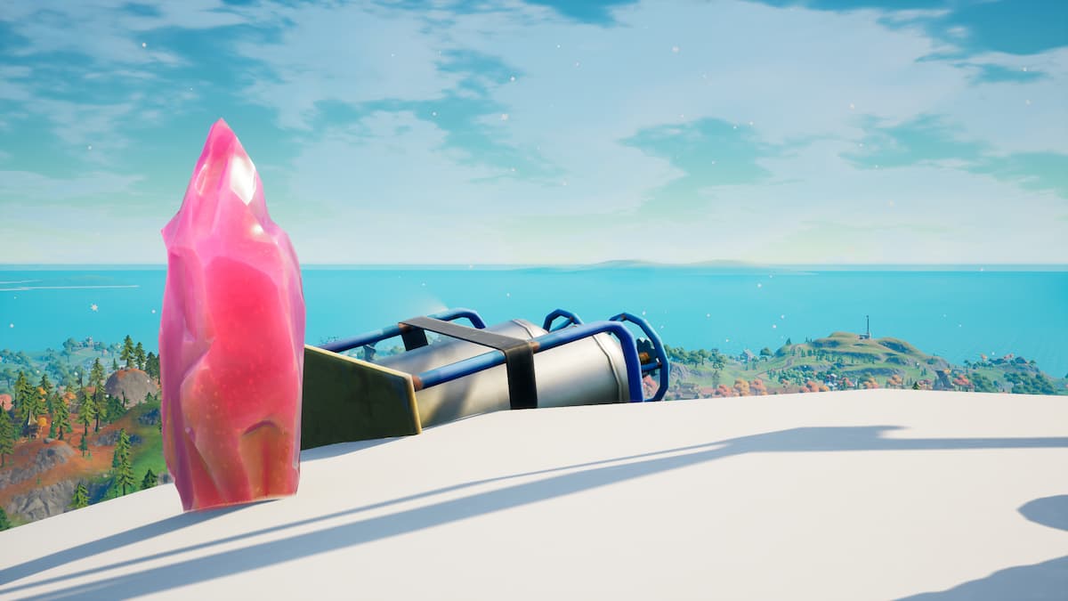 How to place a spirit crystal at the tallest mountain in Fortnite ...