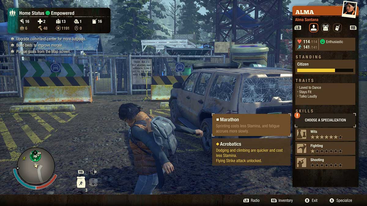 How to specialize a character in State of Decay 2 - Gamepur