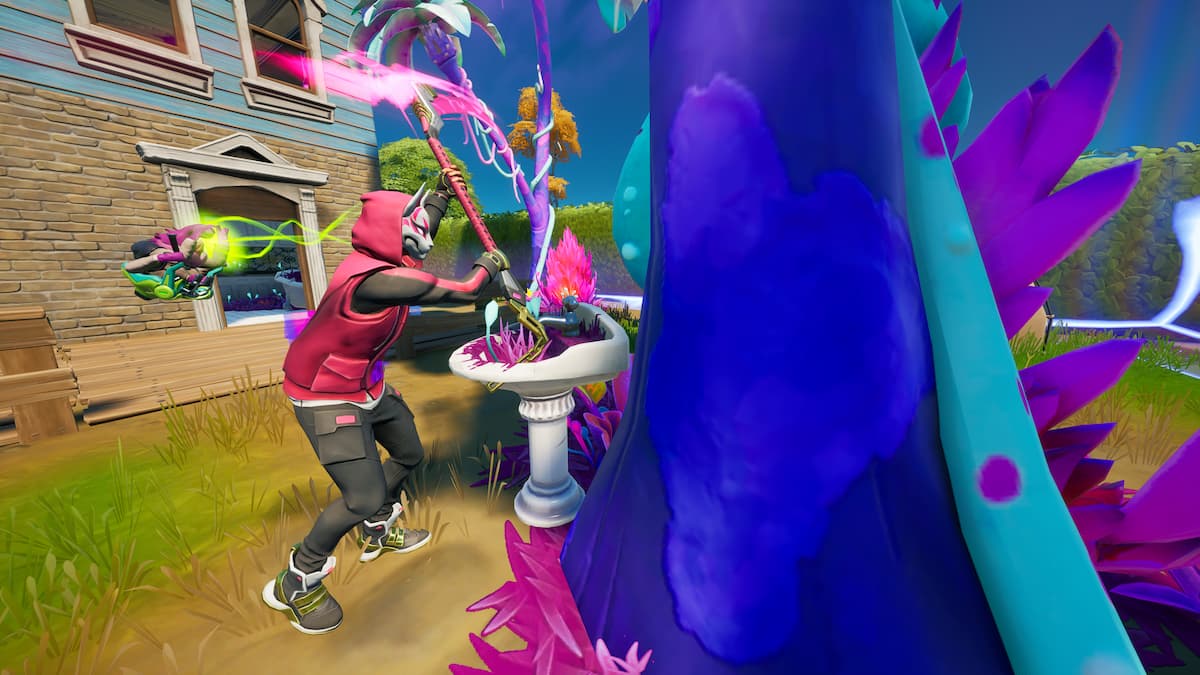 Where to destroy alien trees in Fortnite Chapter 2 Season 7 - Gamepur