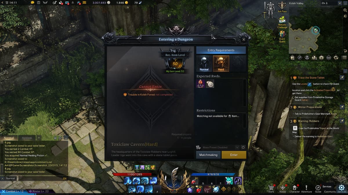 How to change dungeon difficulty in Lost Ark - Gamepur