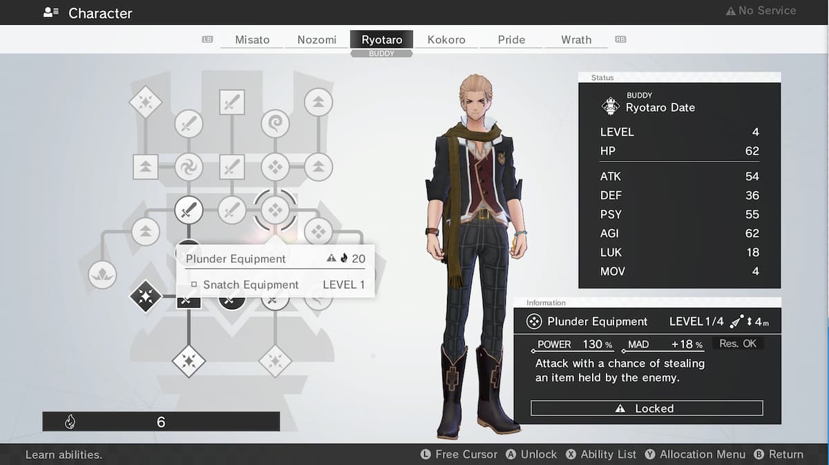 All abilities for Ryotaro Date in Monark - Gamepur