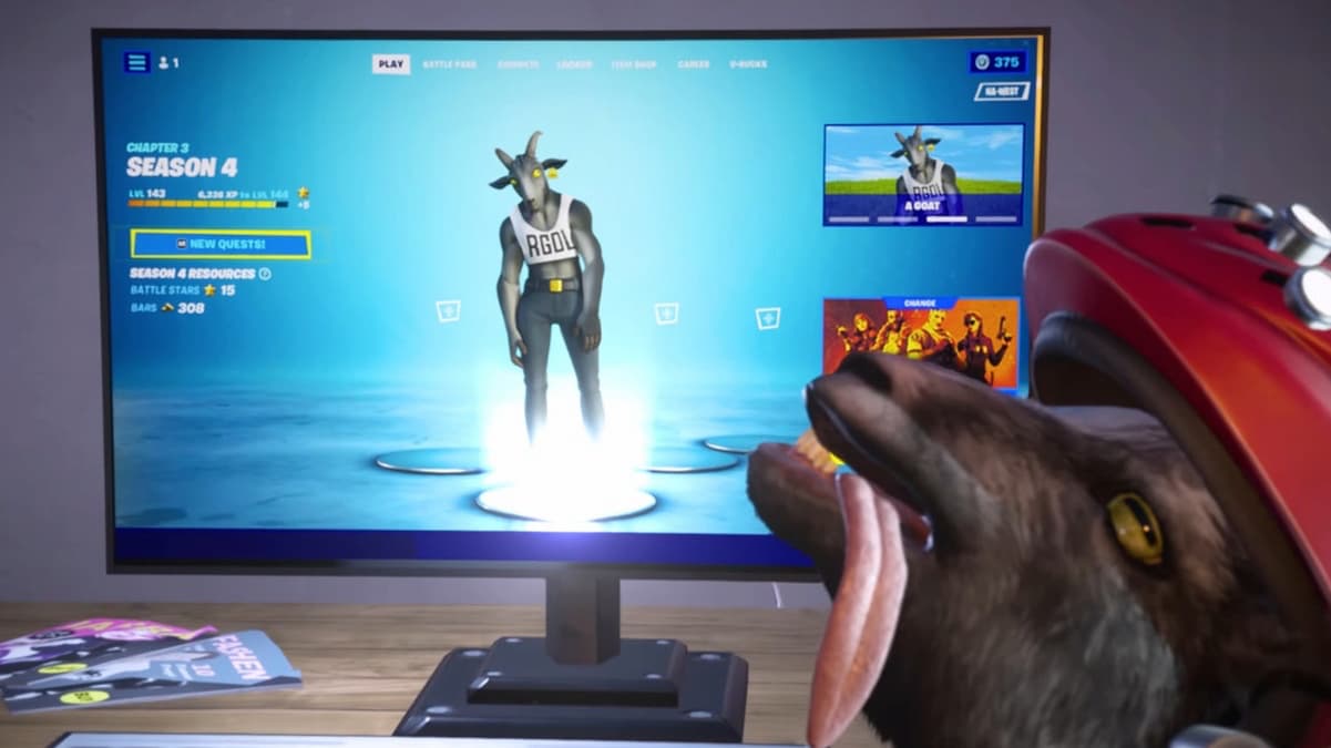 Fortnite partners with Goat Simulator to deliver one absurd skin - Gamepur