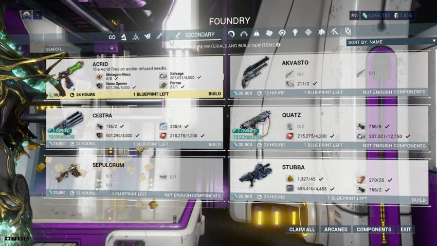 How to get the Acrid in Warframe - Gamepur