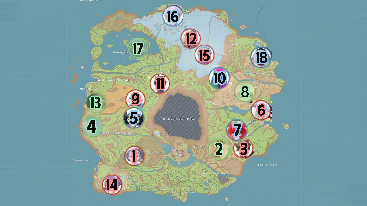 Pokémon Scarlet & Violet Gym Order: Every Path Level Order Walkthrough ...