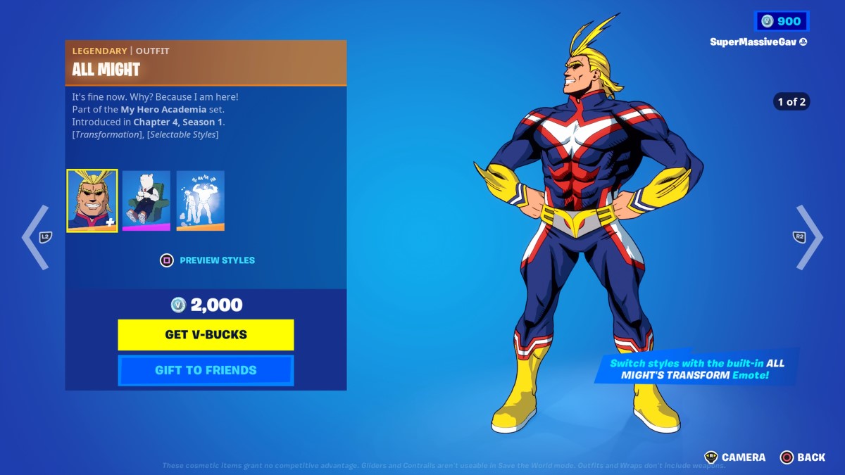How to get the All Might skin in Fortnite - Gamepur