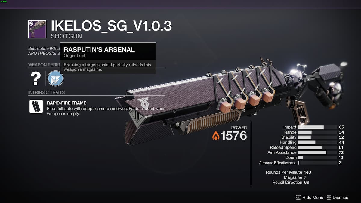 How the Rasputin's Arsenal Origin Trait works in Destiny 2 - Gamepur