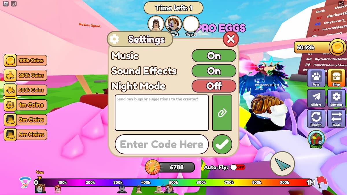 Roblox Glide Race codes - Gamepur