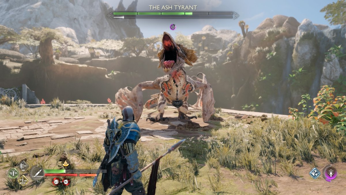 How to defeat The Ash Tyrant in God of War Ragnarok - Gamepur