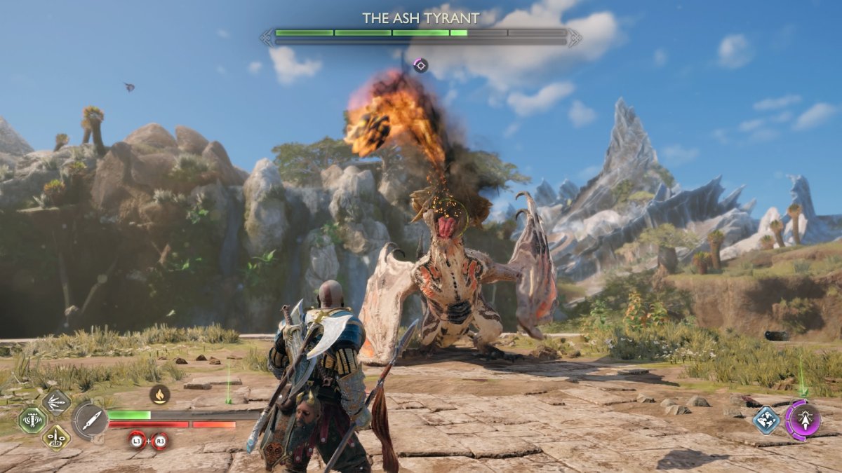 How to defeat The Ash Tyrant in God of War Ragnarok - Gamepur