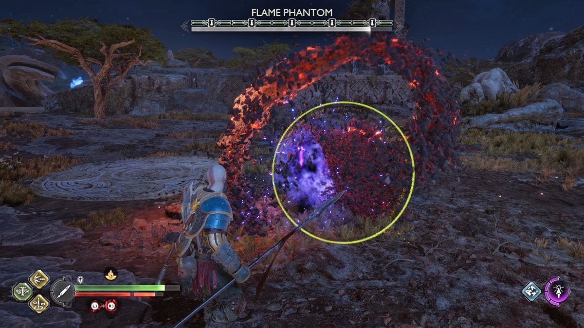 How to defeat The Flame Phantom at The Crater in God of War Ragnarok ...