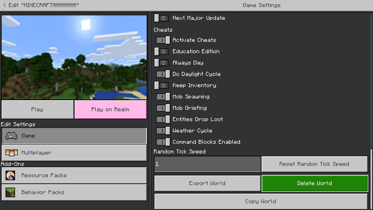 How to delete a world in Minecraft - Gamepur