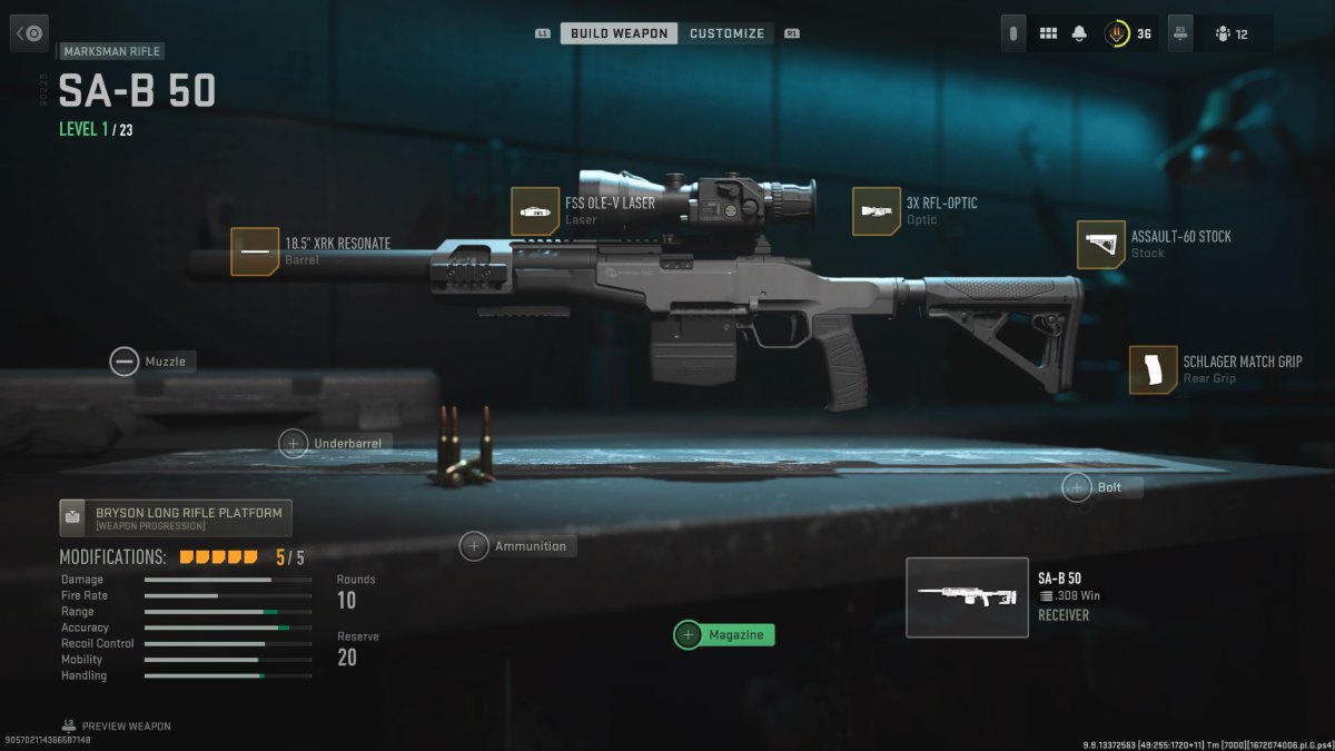 The best SA-B 50 loadout in Call of Duty: Modern Warfare 2 - Gamepur