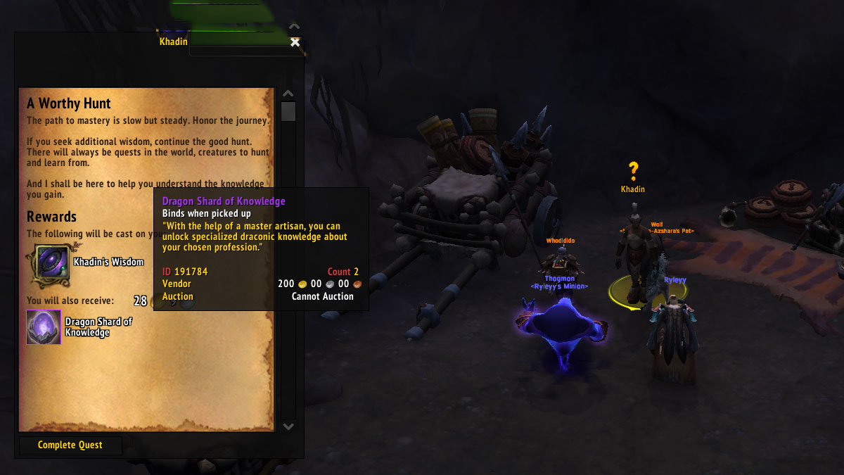 Where to get the Dragon Shard of Knowledge in World of Warcraft ...