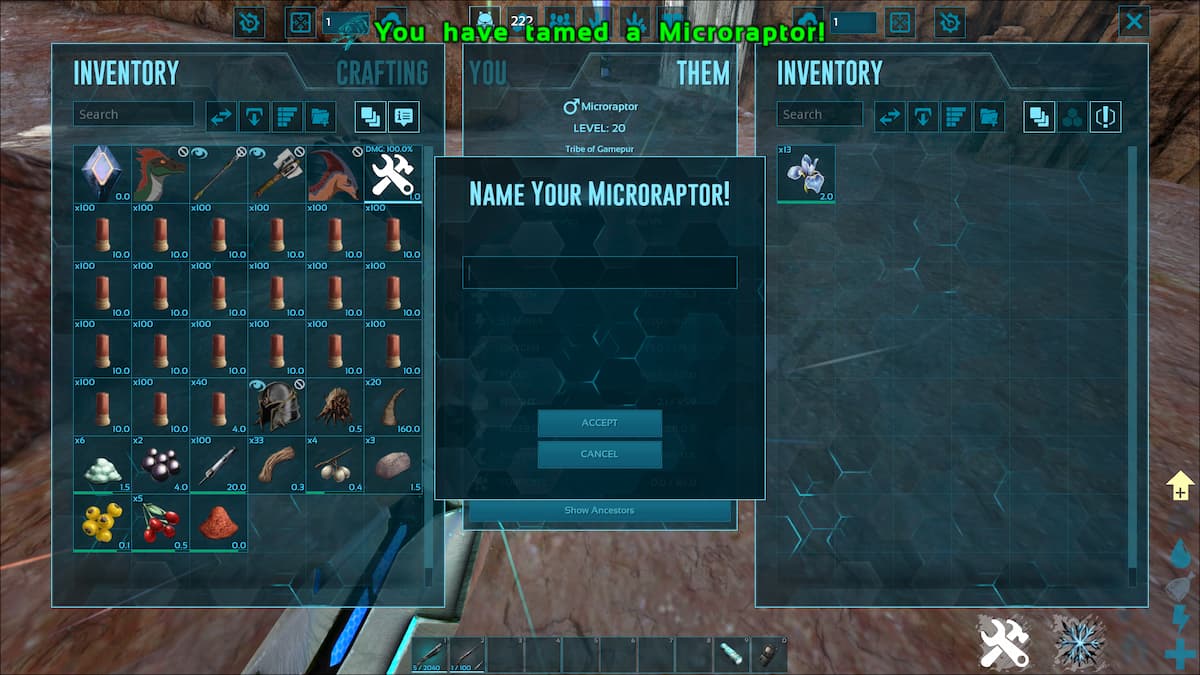 How to tame a Microraptor in Ark: Survival Evolved - Gamepur