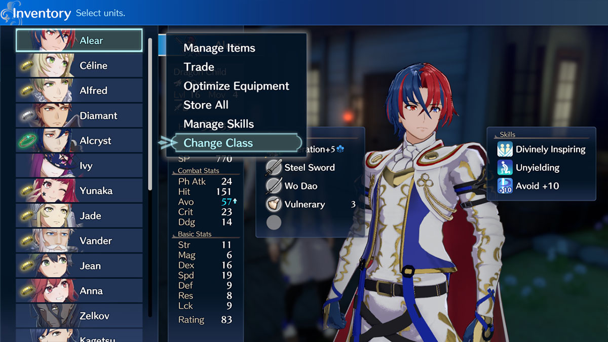 How to change class in Fire Emblem Engage - Gamepur
