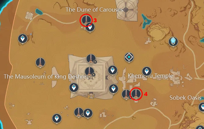 All Primal Obelisk locations in Genshin Impact - Gamepur