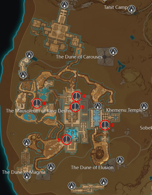 All Primal Obelisk locations in Genshin Impact - Gamepur