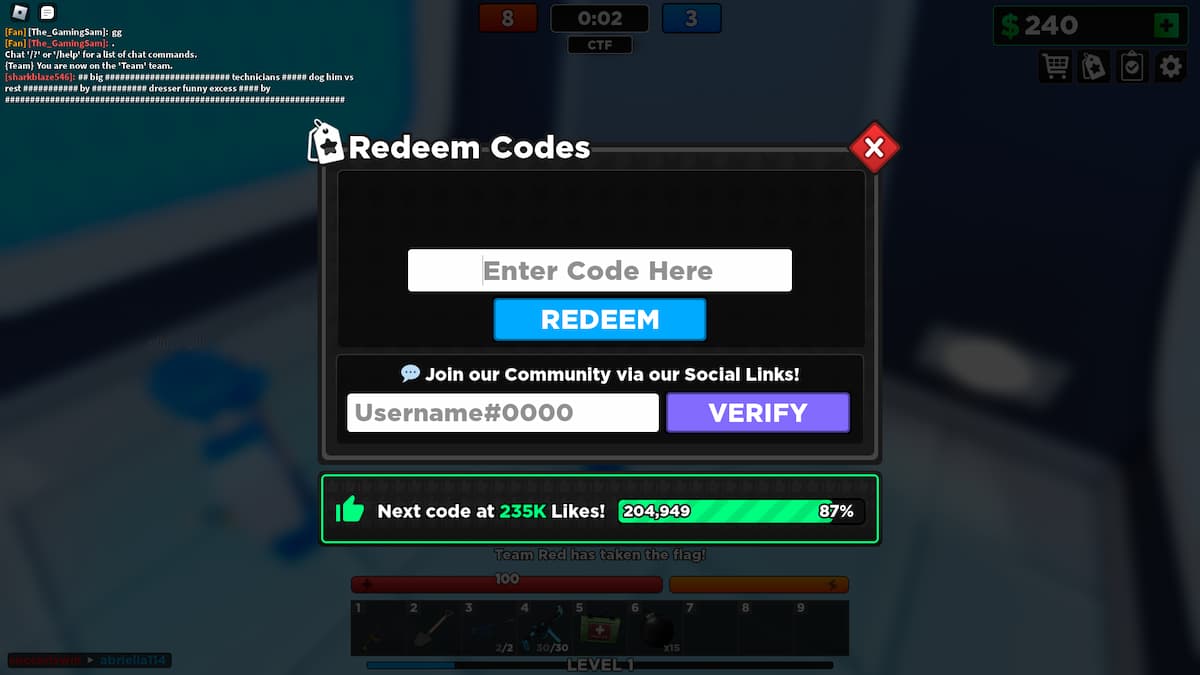 Roblox Flag Wars codes - Gamepur