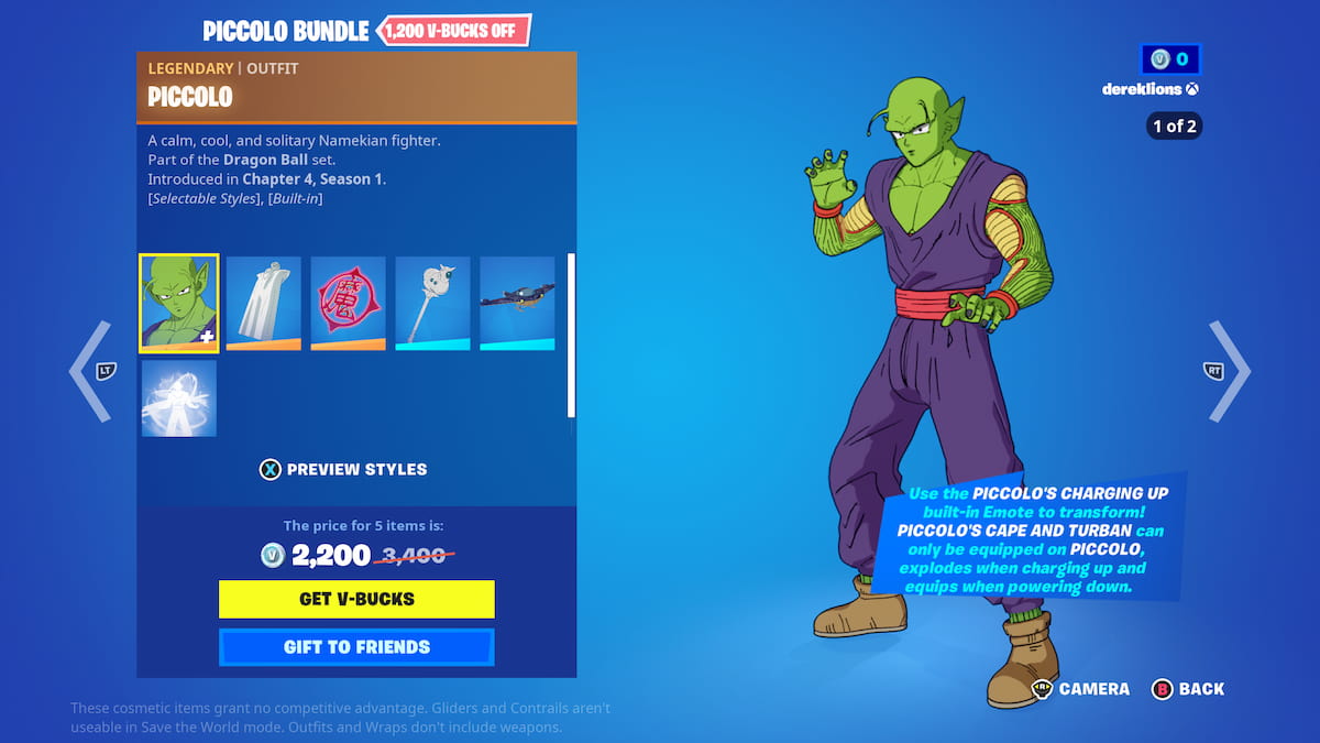 All Dragon Ball Z skins in Fortnite - Gamepur