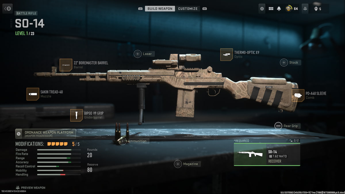 Best SO-14 loadout in Call of Duty: Modern Warfare 2 and Warzone 2.0 ...