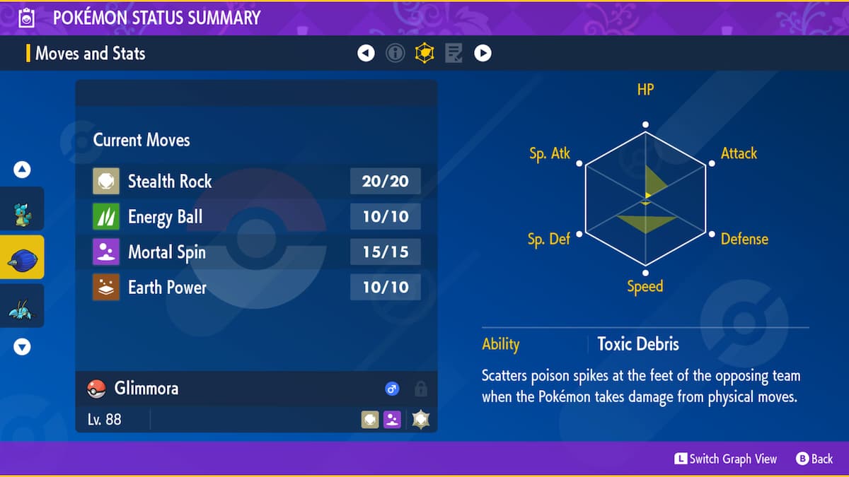 The best Glimmora Moveset in Pokémon Scarlet and Violet - Gamepur