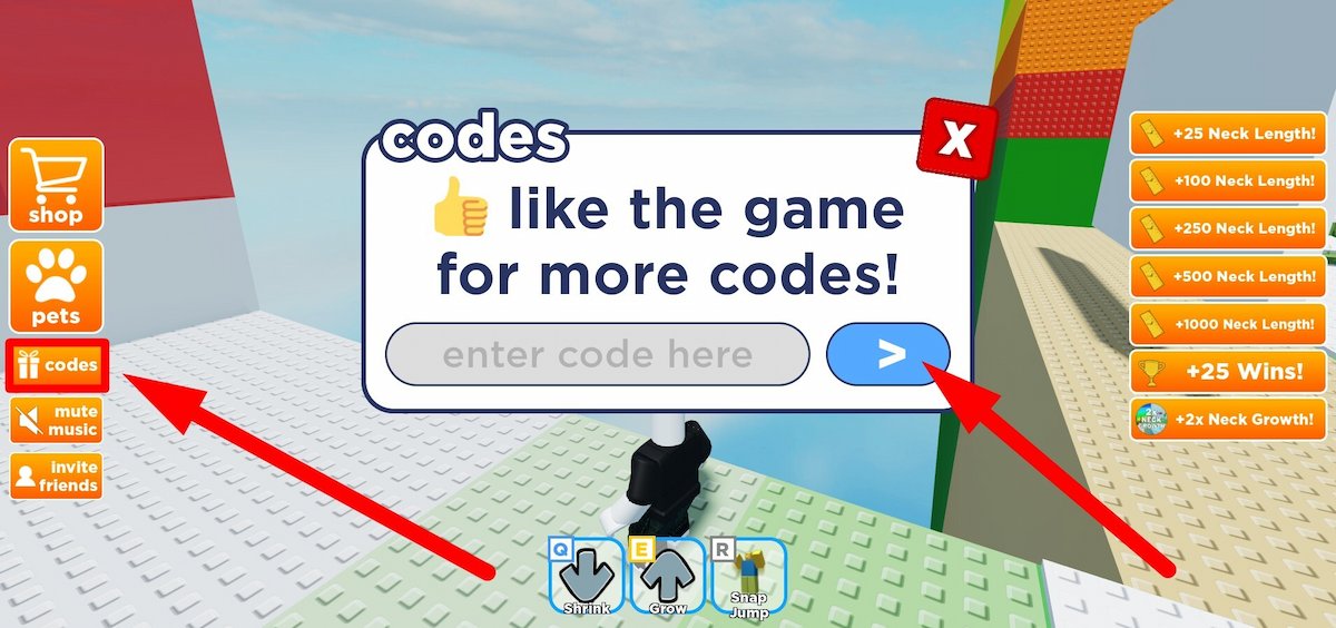 Every Second Your Neck Grows codes - Gamepur