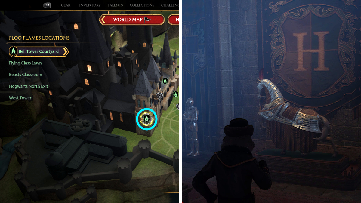 How to find the Sleeping Dragon Statue in Hogwarts Legacy - Gamepur